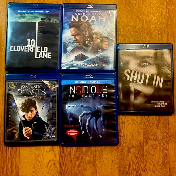 Media | 5 Assorted Blue Ray Dvd Bundle | Poshmark